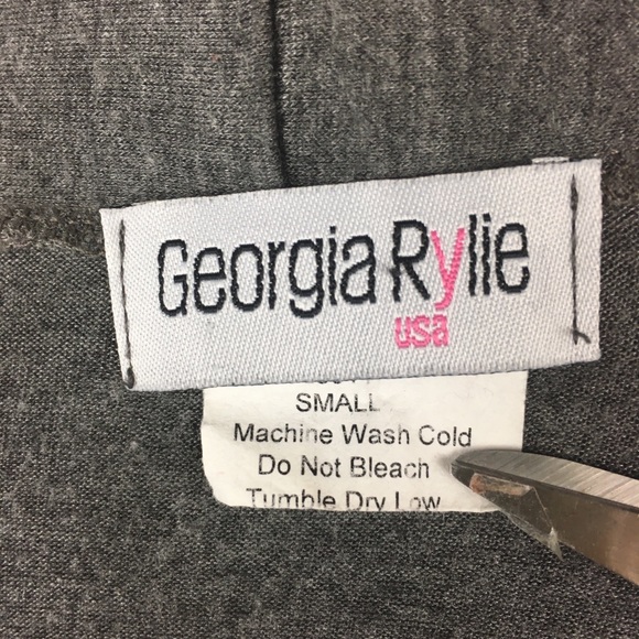 Georgia Rylie | Sweaters | Georgia Rylie Dark Gray Open Front Cardigan ...